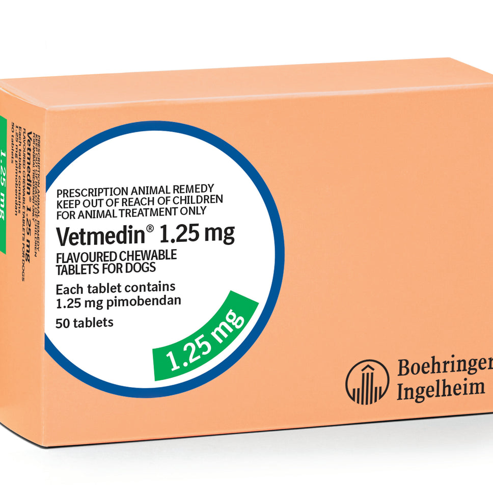 Vetmedin 1.25mg (Pimobendan) Chewable Tablets for Dogs SINGLE tablet - – PillDrop Pets