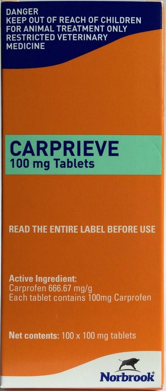 Carprieve 100 mg 100 Tablets- Prescription Required – PillDrop Pets